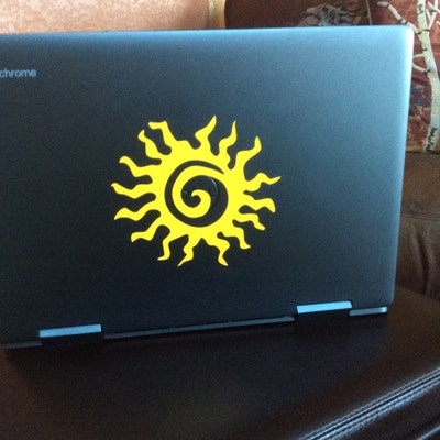Spiral Sun Vinyl Decal / Rub on Sticker 14 Colors Available 5 X 5 - Etsy