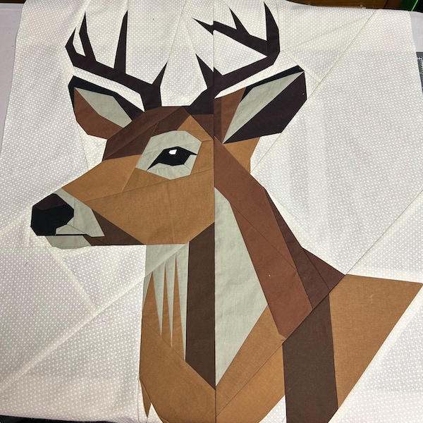 Elephant Quilt Pattern: Foundation Paper Piecing (FPP) - 30x30, 60x60 ...