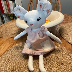 Mouse Sewing Pattern PDF make a Cloth Mouse Doll / Stuffed Animal Toy ...