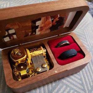 Custom Melody Music Box / Personalized Music Box With a Custom Metal ...