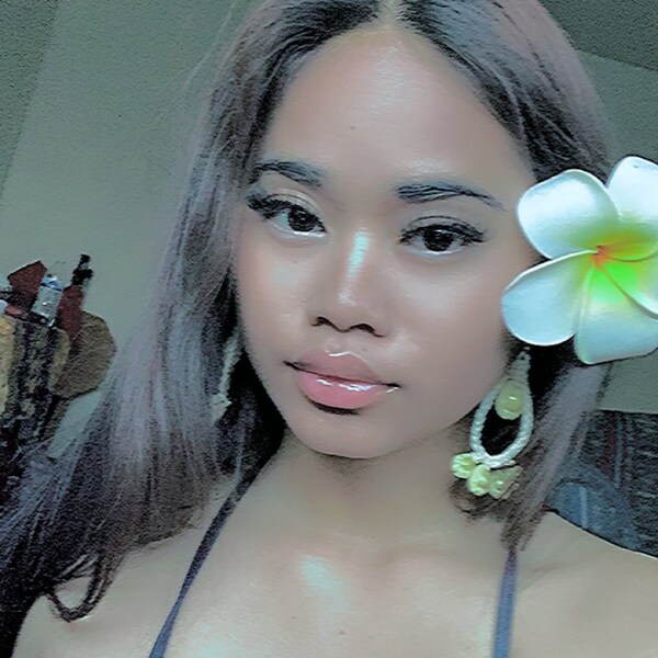 Pohnpeian Skirt - Printed - Rough-cut Hem - Elastic Waistband ...