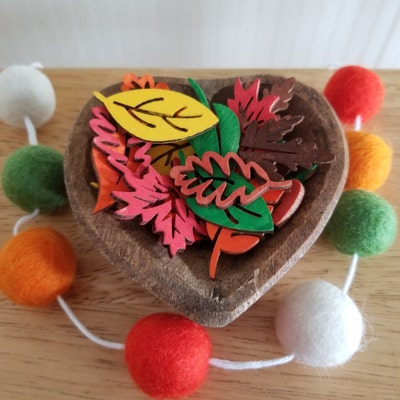 25 Qty Random Leaf Shape Assortment, DIY Crafts, Leaves, Embellishments ...