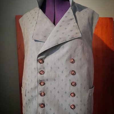 Empire Regency Mens Waistcoat 1790-1820 Sewing Pattern 0122 Size US 34 ...