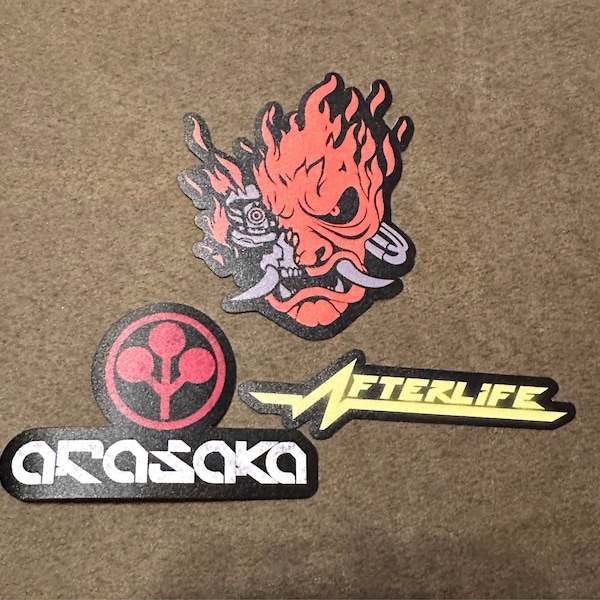 Cyberpunk 2077 3 Pack Waterproof Vinyl Stickers | Afterlife Sticker ...