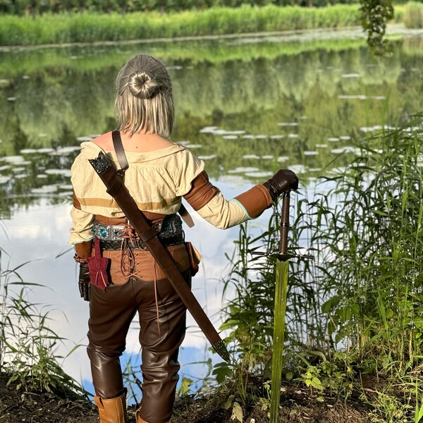 Ciri Wig the Witcher 3 Cosplay Costume - Triss Yennefer Medieval ...