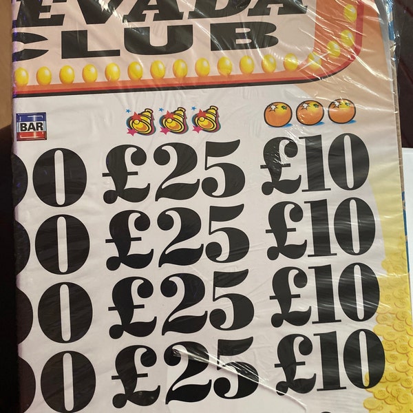 Extra Large Bingo Flyers – Ideal for Visually Impaired Players Strips ...