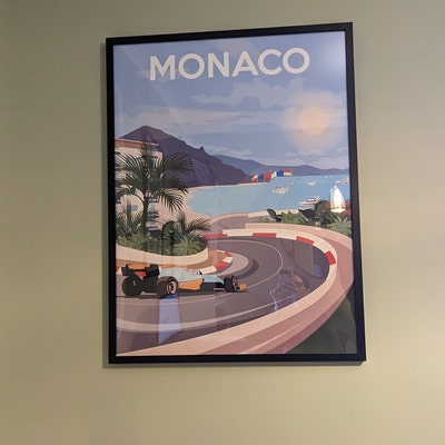Monaco Print Poster F1 Formula One Posters - Etsy