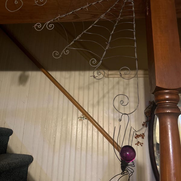 18" Odd Twisted Barbed Wire Corner Spider Web Reclaimed Art - Etsy