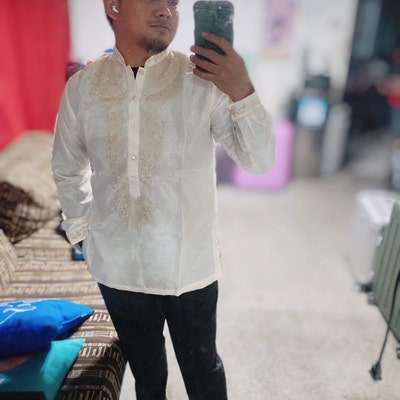 BARONG TAGALOG ARMAN1 Style With Inner Lining Filipino National Costume ...