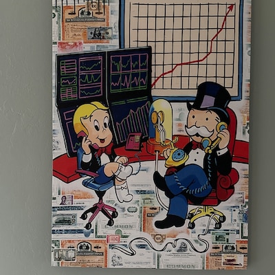 Alec Monopoly DJ MC Monopoly Canvas Wrap UV Printed Poster Floating ...