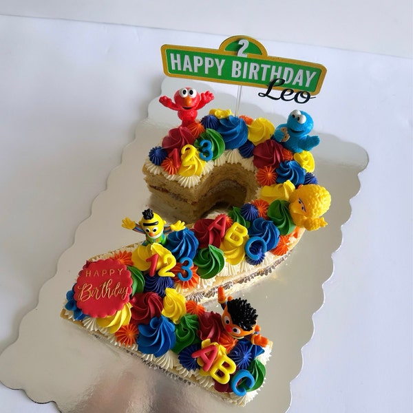 Happy Birthday Street Sign Personalized Happy Birthday Cake Topper ...