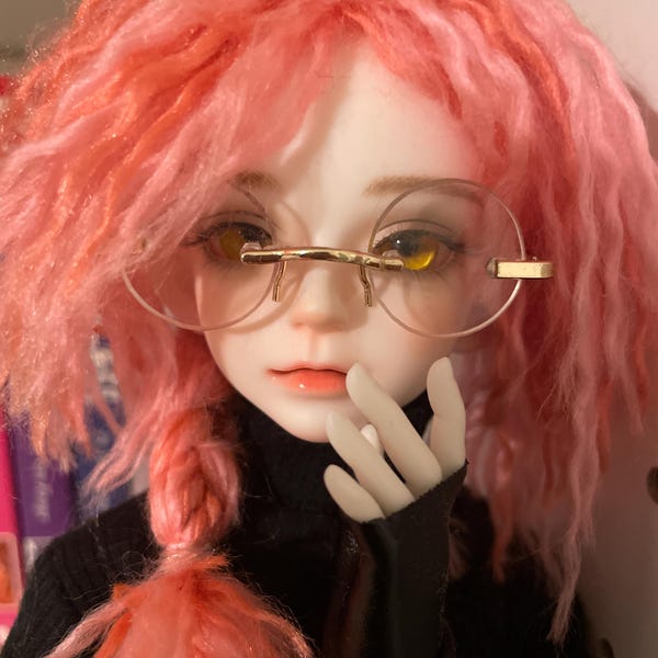 Mohair Yarn Doll Wig With Bangs 5 Colors for Tiny Dolls 3.5-7 Size for ...