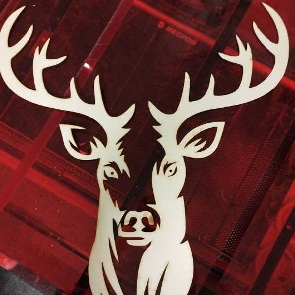 Deer Laser Cut Dxf Glowforge Svg Xtool D1 File Wall Art Decor Pattern ...
