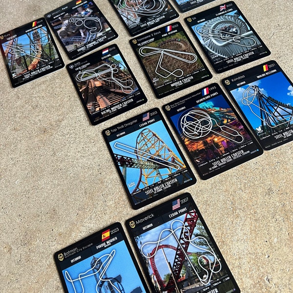 Taron - Phantasialand | Intamin: Rollercoaster Layout Popup Card - Etsy