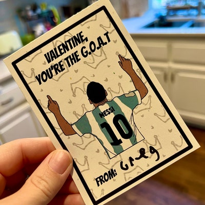 Messi Valentines Day, Printable Card, Valentine Youre the Greatest of ...