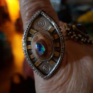 Gemstone Pendant, Neutral Colors - Etsy