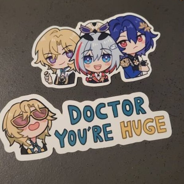 Honkai Star Rail HSR Dr.ratio Aventurine Topaz Chibi Vinyl Stickers - Etsy