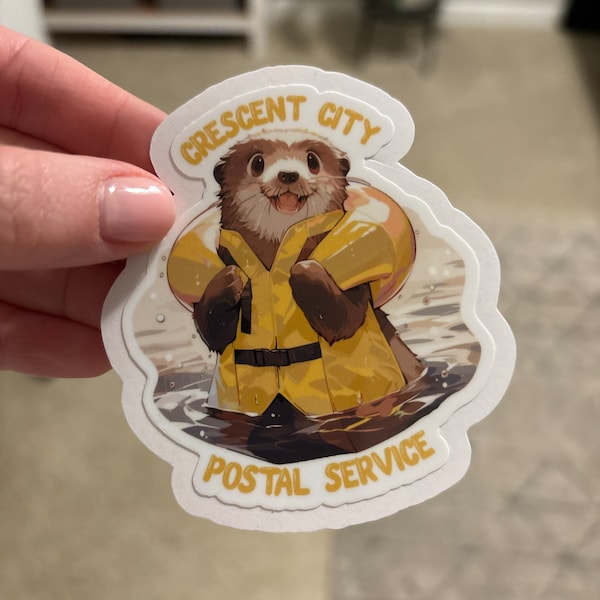 Crescent City Otter Sticker | Lunathion Postal Service - Etsy