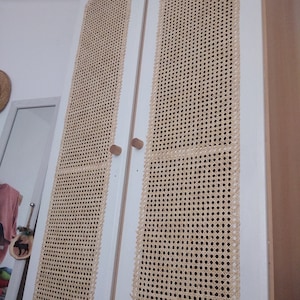 Rhombic Pattern Natural Cane Sheet Rattan Closed Weave Cane Webbing ...