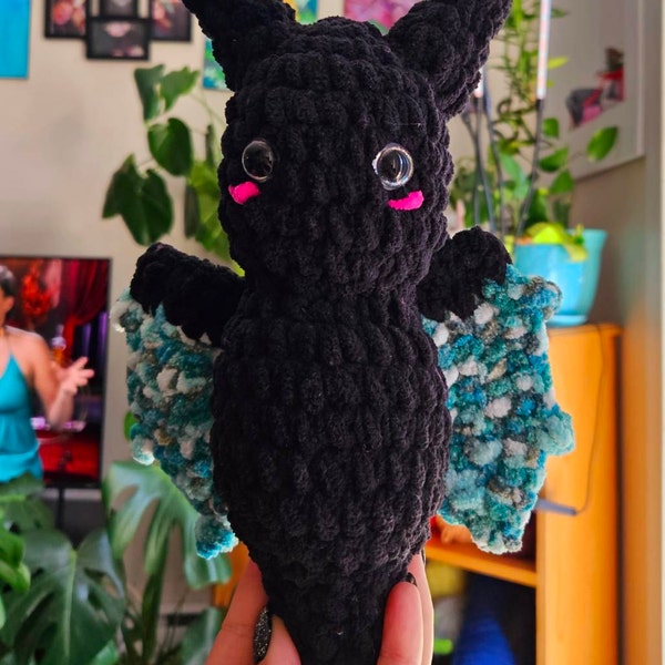 Crochet Amigurumi Small Bat Pattern Crochetgrove, Crochet Bat, Small ...