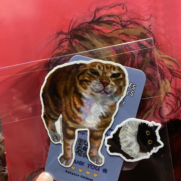 Oye Cat Sticker, Dou Dou, Bean, 荳荳, Meme, Orange, Tabby, Funny, Cute ...