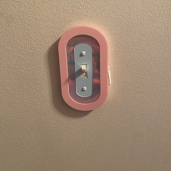 Oval Iridescent Light Switch Cover - Etsy