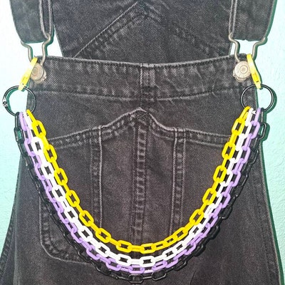 Colorful Layered Clip-on Chain, Cute Wallet Chain, Rainbow Pride Color ...