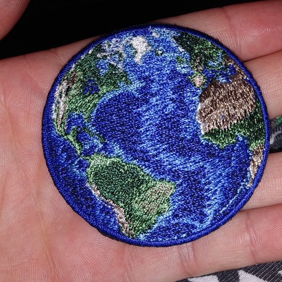 Earth World Planet Earth Day Mother Earth Nature Embroidered Iron on ...