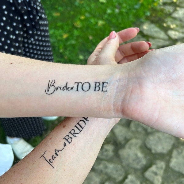 TEAM BRIDE TATTOOS - Hen Party Tattoos - Hen Party Bag Fillers - Hen ...