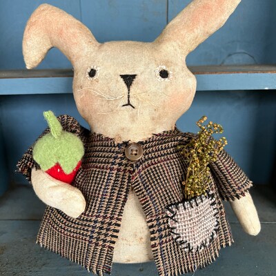 New Primitive Standing Easter Bunny Rabbit Doll Digital PATTERN Liberty ...