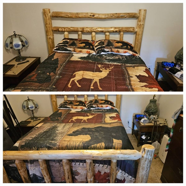 Rustic Log Bed Kit! #1 Sturdy Double Log Side Rails #1 Seller in the US ...