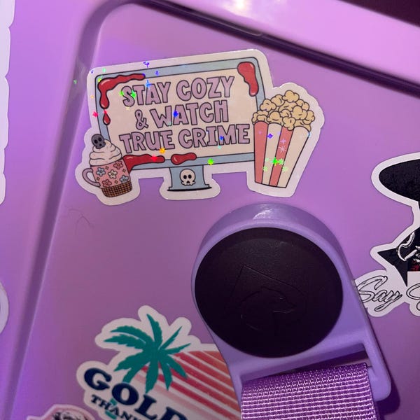 Halloween Sticker | Feeling Woozy, Nostalgic Scary Movie Holographic ...