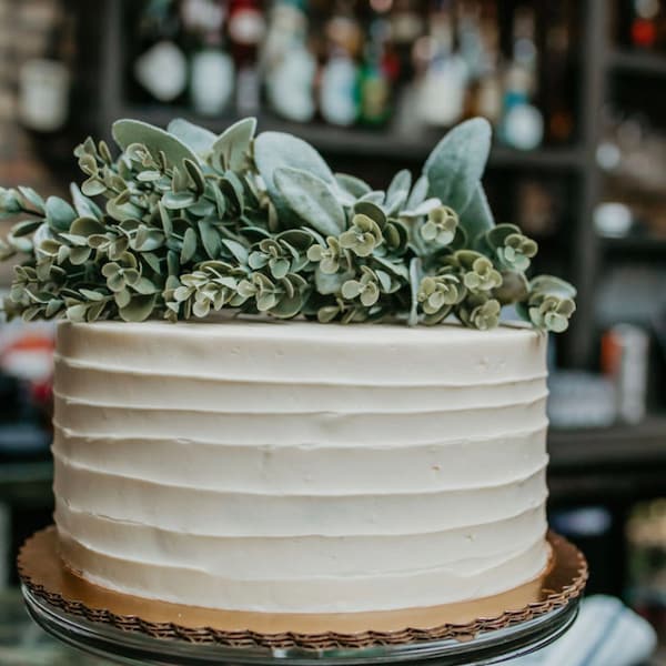 Greenery Cake Topper / Greenery Garland Cake Topper / Wedding Cake ...