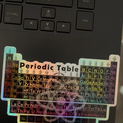 Holographic Periodic Table of the Elements Sticker - Etsy