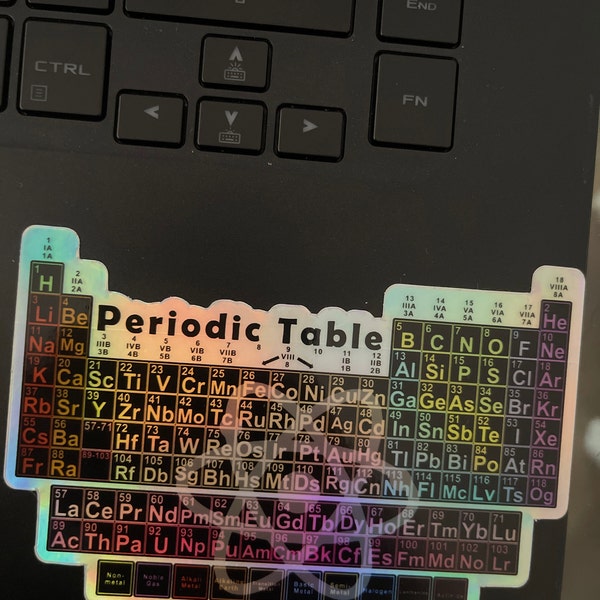 Holographic Periodic Table of the Elements Sticker - Etsy