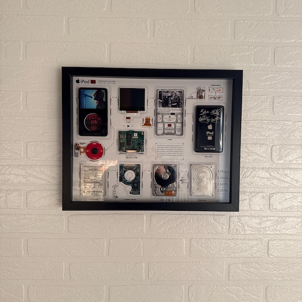 Disassembled Hard Drive Disk With Frame, Disassemble Art, Framed Hard ...