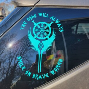 Die Cut Viking Decal, Valkyrie Sticker, Viking Woman Decal, Viking ...