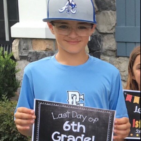 Last Day of School Chalkboard Sign, 6th Grade, Last Day of Sixth, Last ...