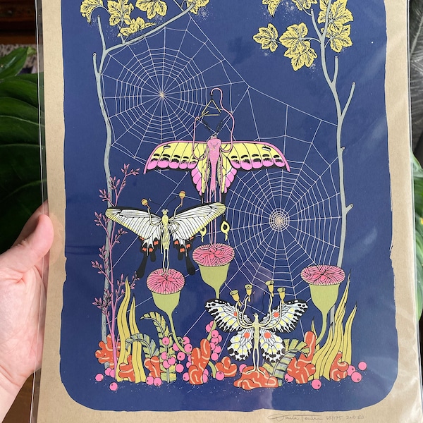Moth Music Silkscreen - Etsy