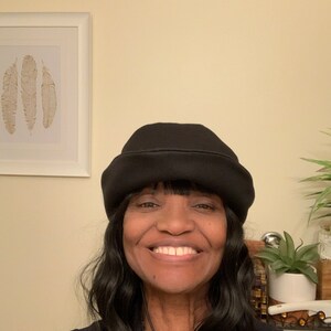 Women's Mud Cloth Hat, Mustard Yellow Wide Brim Cloche, Handmade Hat ...