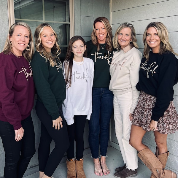 Thankful Fall Comfort Colors Shirt, Thanksgiving Shirt, Thankful Tees ...