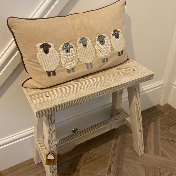 Handmade Rustic Scaffold Board Bench: Reclaimed Wood Seating - Etsy UK