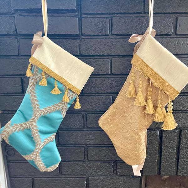 Pink and Cream Stockings Gorgeous Heirloom Christmas Stocking First ...