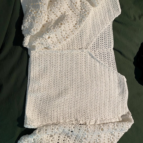 Crochet Pattern, Crochet White Lace Sweater PDF Pattern (instant ...