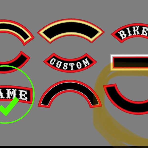 Arc Shape for Rocker - One Shape - Machine Embroidery Applique Designs ...