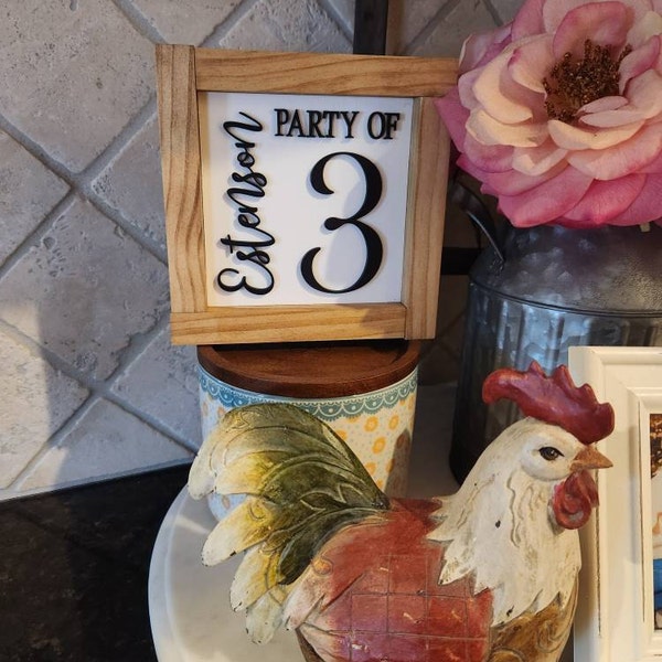Party of Sign, Family Party Of, Custom Name Sign, Gift for Family ...