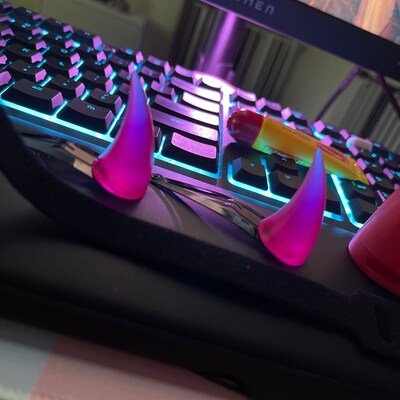 UV Reactive Demon Horns Small Cute Gothic Devil Halloween - Etsy