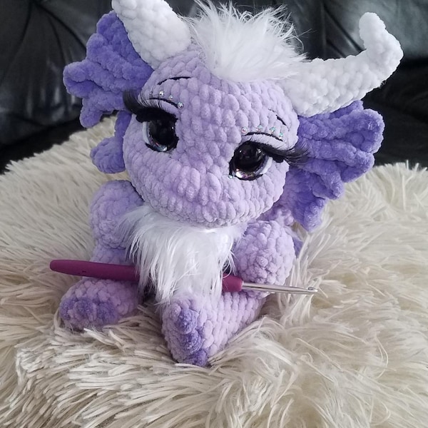Revie the Baby Dragon Pattern, Crochet Dragon Pattern, Crochet Baby ...