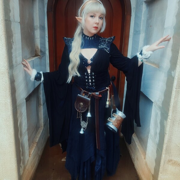 Sample Corset Costume FIRE FAIRY Red Corset Costume, Bodysuit With ...