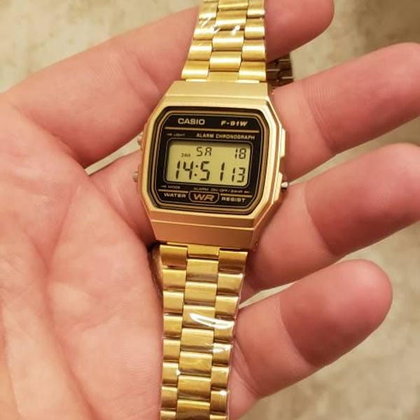 Custom Black Casio F91W Inverted Screen Mod - Etsy